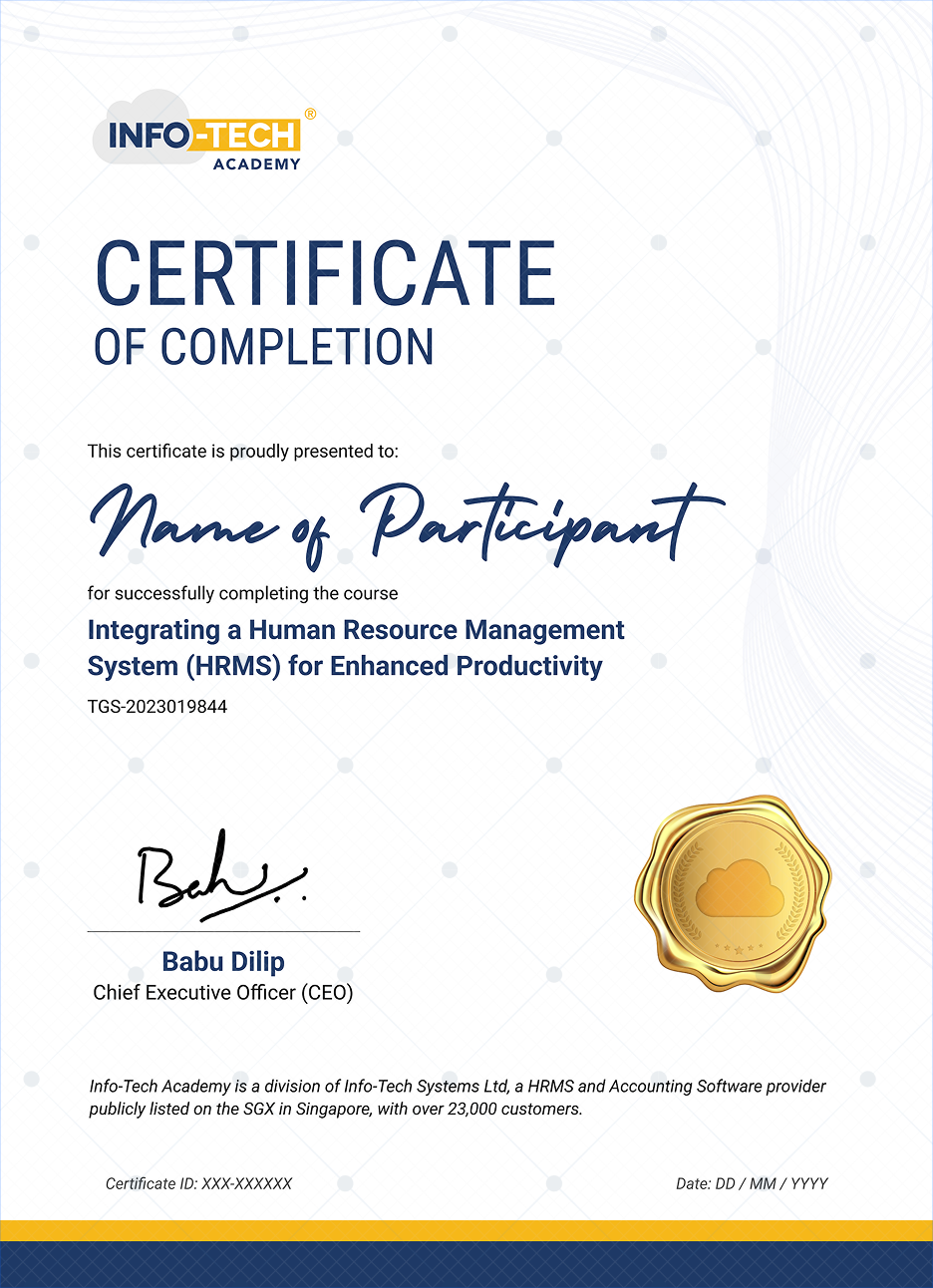 HR Course Singapore | 70% SkillsFuture Subsidy